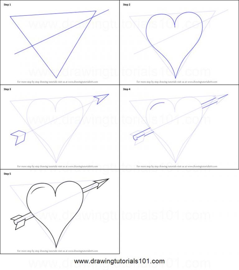 Dibujos de Corazones fáciles a lápiz Paso a Paso 🙂